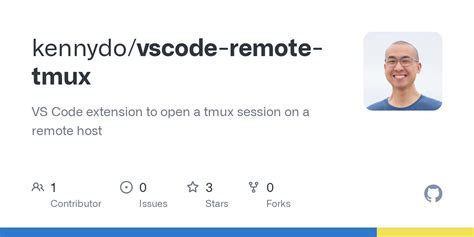 Github Kennydovscode Remote Tmux Vs Code Extension To Open A Tmux