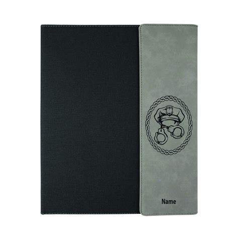 Police Officer Notebook Police Officer T Police Officer Leather Portfolio Personalized