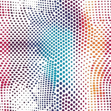 Premium Photo Seamless Circle Halftone Pattern Design