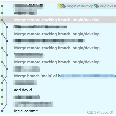 去掉git Log中的一堆merge Remote Tracking Branch ‘origin Develop‘ Idea删除merge Remote Tracking Branch的
