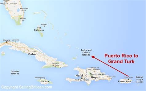 Grand Turk Map Caribbean Islands
