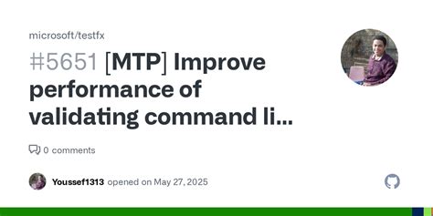 Mtp Improve Performance Of Validating Command Line Options · Issue