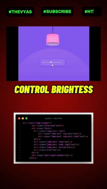 Control Brightness Using Html Css Html Css Coding Programming Youtube