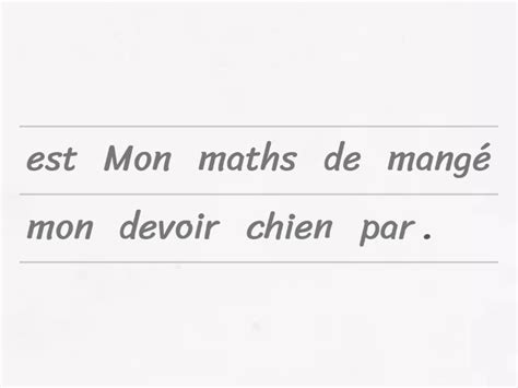 La Voix Passive Unjumble