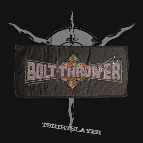 Bolt Thrower Bolt Thrower Purple Logo Blackborder 1991 Patch