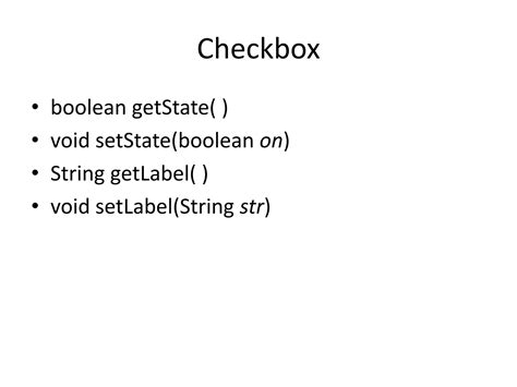JAVA AWT Controls Introduction Pptx