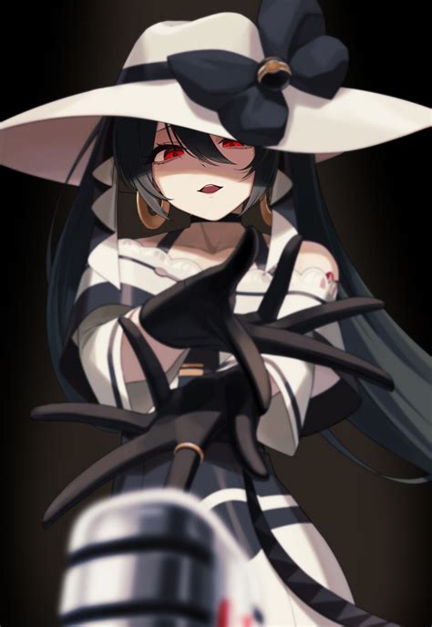 Safebooru 1girl Absurdres Black Bow Black Choker Black Gloves Bow