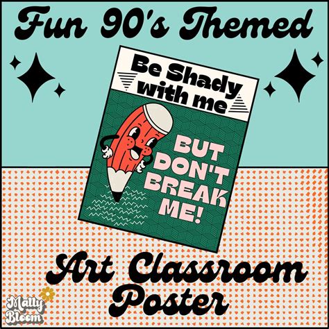 Art Classroom Rules And Procedure Poster Art Classroom Decorart