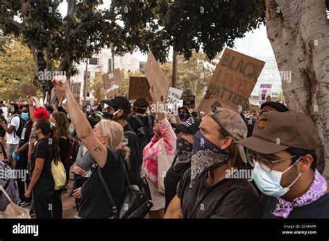 Los Angeles June 2 2020 Black Lives Matter George Floyd Protest On