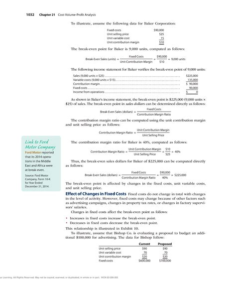 Zlib Accounting Information System 1032 Chapter 21 Cost Volume Pro