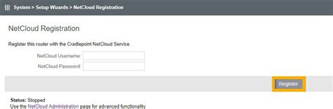 connecting and registering devices to netcloud manager