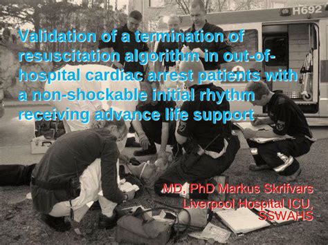 Pdf Validation Of A Termination Of Resuscitation Algorithm In