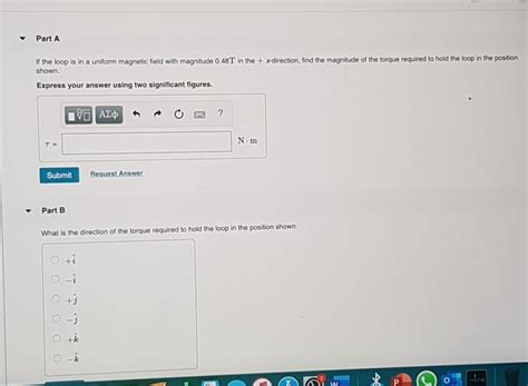 Solved The Rectangular Loop Shown In The Figure Is Pivoted Chegg
