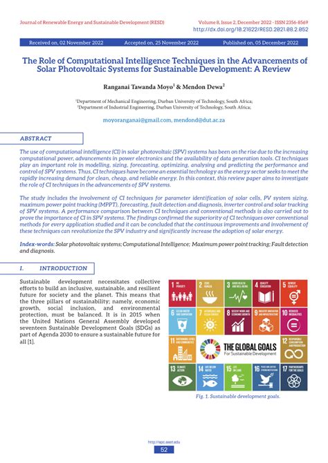 Pdf The Role Of Computational Intelligence Techniques In The Advancements Of Solar