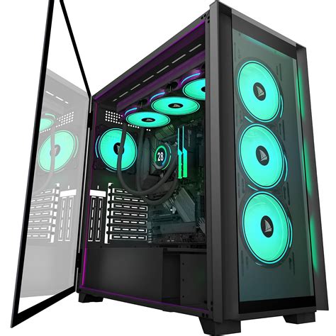 Amanson Atx Pc Case Mid Tower Usb 3 0 Gaming Case With 3 Tempered