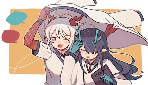 Nian And Dusk Arknights Drawn By Sifeizui Danbooru