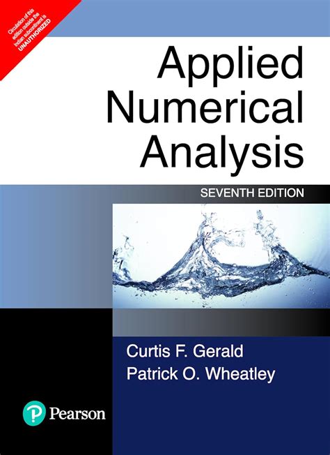 Pearson Applied Numerical Analysis 7th Edition Gerald Books