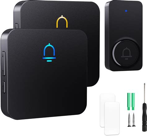 Wireless Doorbells For Home With 2 Plug In Receivers Waterproof Door