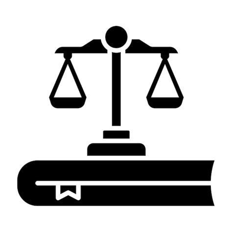 Icono De La Ley Vector Premium