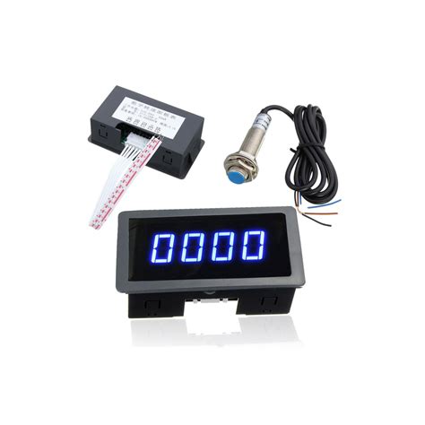 Probots Tachometer Indicators Hall Proximity Sensor Led 4 Digit Blue Display Buy Online Buy