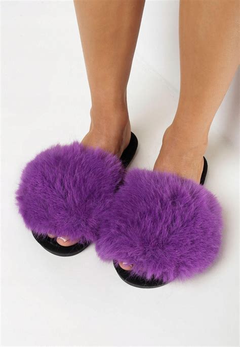 Born2be Ciemnofioletowe Kapcie Damskie 38 39 Ceny I Opinie Ceneopl