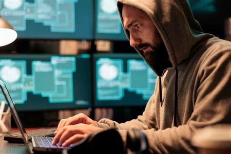 Premium Photo Dangerous Hacker Trying To Break Database Server Using Virus To Code Malware
