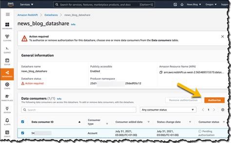 cross account data sharing for amazon redshift aws news blog