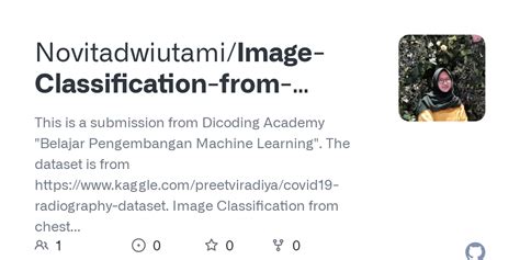 GitHub Novitadwiutami Image Classification From Chest Xray Images For COVID This Is A