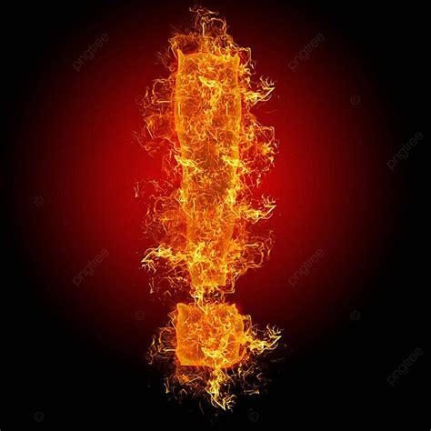 Fire Sign Query Exclamation Blaze Background Shape Photo And Picture