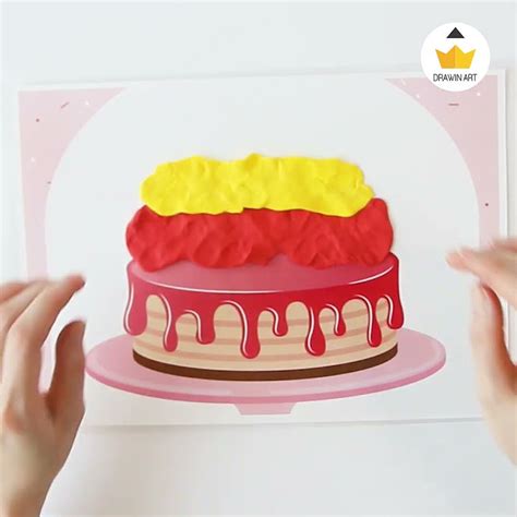 케이크 만들기 🎂 소근육 발달 놀이 아동미술 유아미술 엄마표미술 Youtube