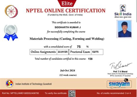 Siddharth Kumar On Linkedin Nptel Materialprocessing Forming Casting Welding