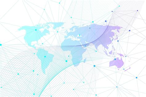 Premium Vector Global Network Connections With World Map Internet Connection Background