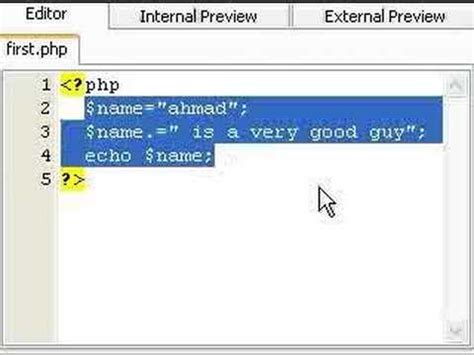 PHP Exercise YouTube