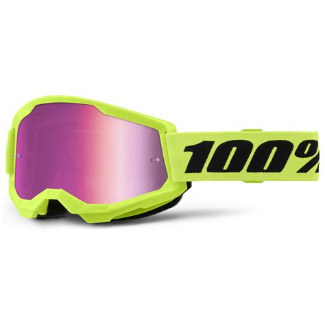 100 Strata 2 Neon Yellow Goggles Mc Powersports