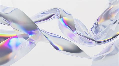 Premium Photo Ethereal Elegance Translucent Glass Ribbon
