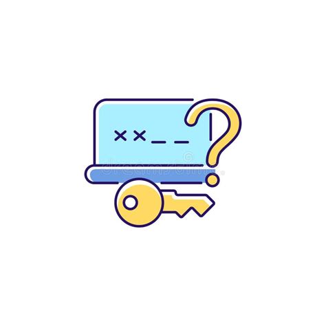 Computer Privacy Settings Configuration Rgb Color Icon Stock Vector Illustration Of Accept