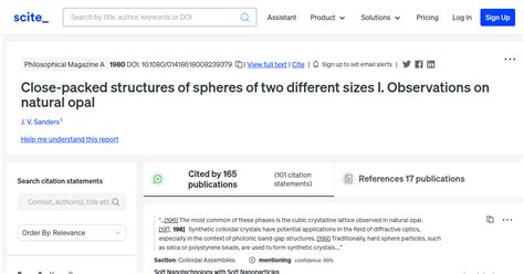 Close Packed Structures Of Spheres Of Two Different Sizes I Observations On Natural Opal