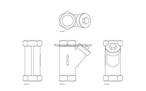 Block Autocad Strainer At Sherlyn Weyer Blog