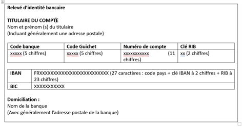 Où Se Trouve Le Code Iban Sur Votre Relevé Bancaire Ou Compte En Ligne