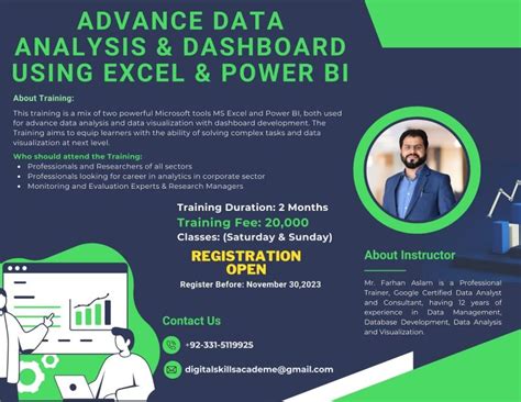 health services academy on linkedin 📢 registration open for advance data analysis and dashboard