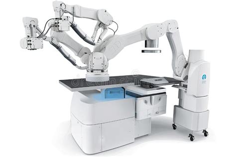 robotic arm positioning sterile medical instruments for stock