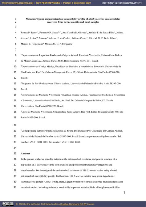 Pdf Molecular Typing And Antimicrobial Susceptibility Profile Of Staphylococcus Aureus