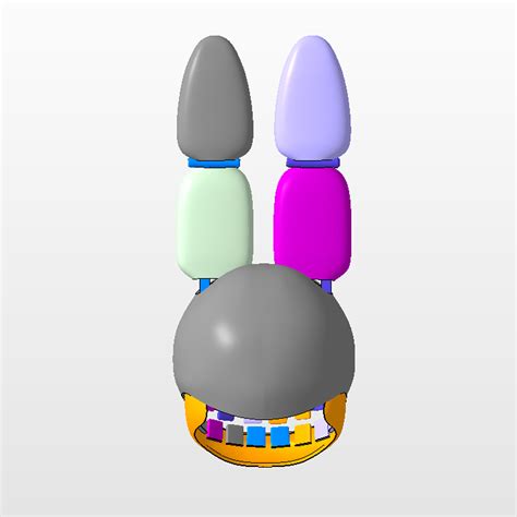 Файл 3d Fnaf Springbonnie Full Wearable Head For 3d Printing 🎭・Модель