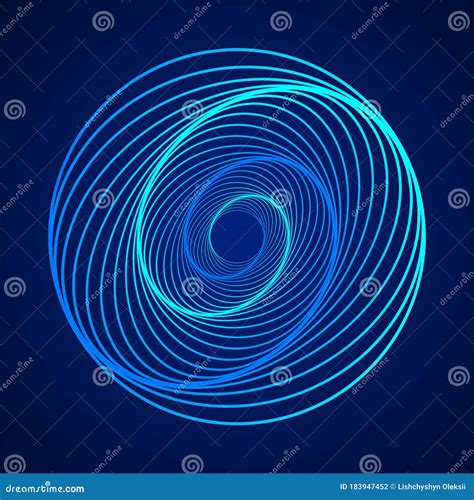 Colored Swirling Lines Sphere Shape Vector Twisted Wireframe Geometric Element Abstract Symbol