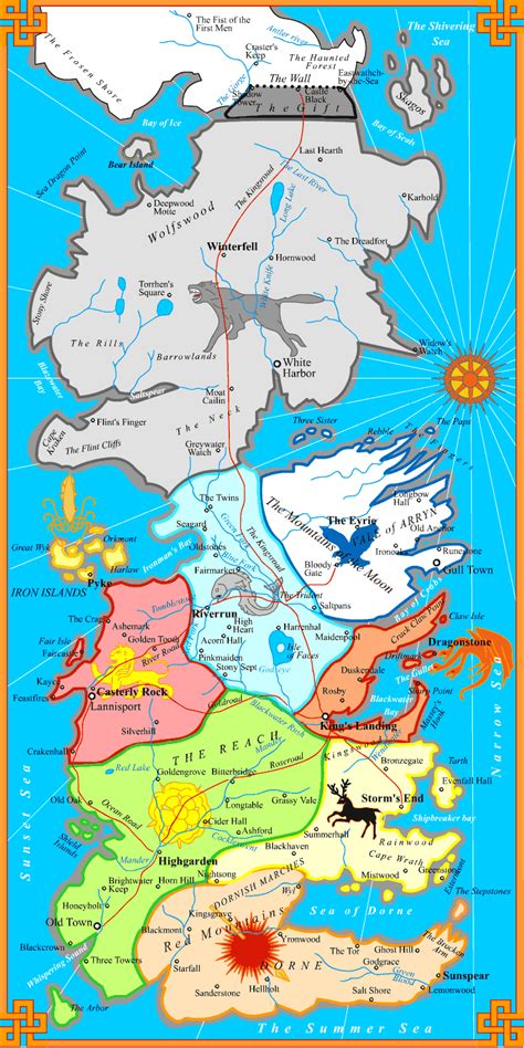 The Best Map Of Westeros Imgur