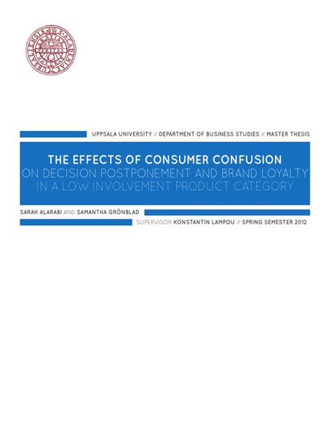 Consumer Confusion Pdf Consumer Behaviour Survey Methodology Consumer Confusion Pdf Consumer Behaviour Survey Methodology