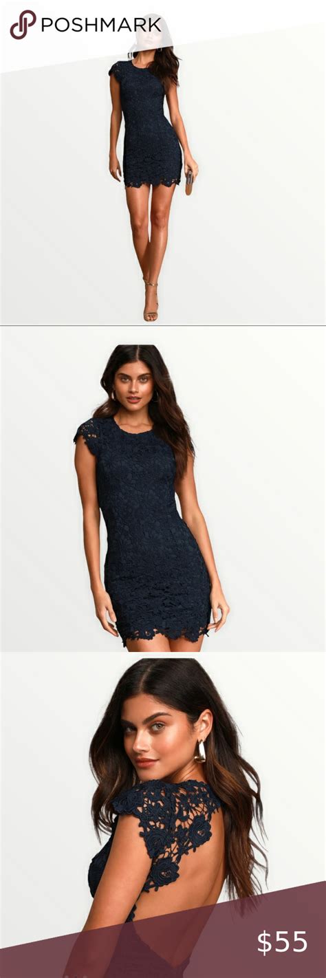 Lulus Romance Language Lace Backless Bodycon Dress Backless Bodycon