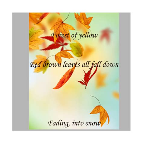 Autumn Colors Haiku By MoonShadow On DeviantArt