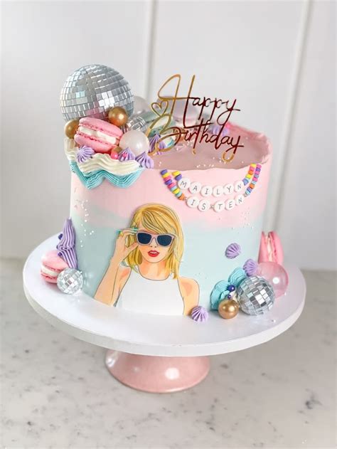 Stylish Taylor Swift Themed Birthday Cake Themed Birthday Cakes