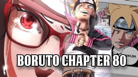 Sarada Awakens Mangekyou Sharingan Boruto Chapter 80 Review Youtube